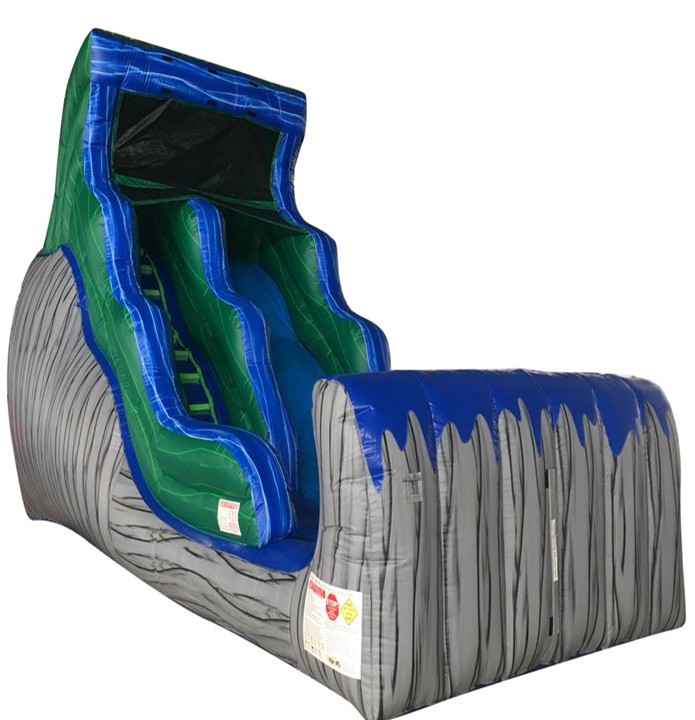 Turn Your Event into a Hit with Our 18' Silver Splash Dry Slide!