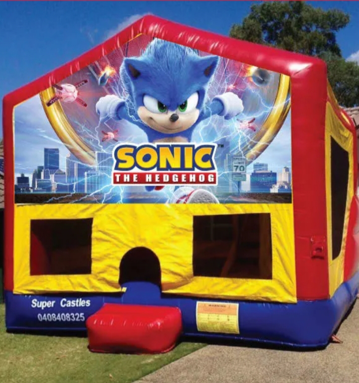 Small Banner Castle - Sonic the Hedgehog - Jumping Castle Hire Central ...