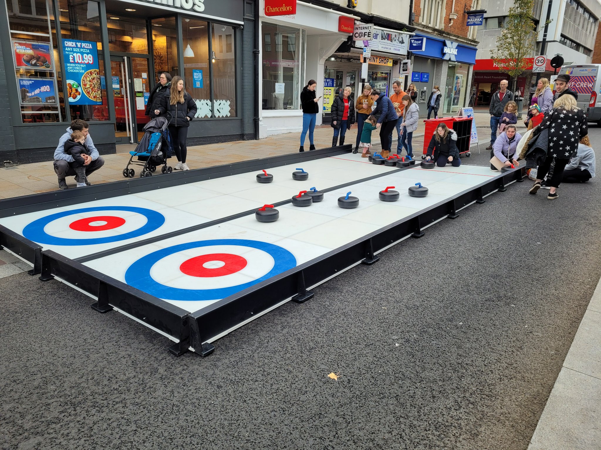 Twin Curling Lanes - Hire in UK | Curling Magic