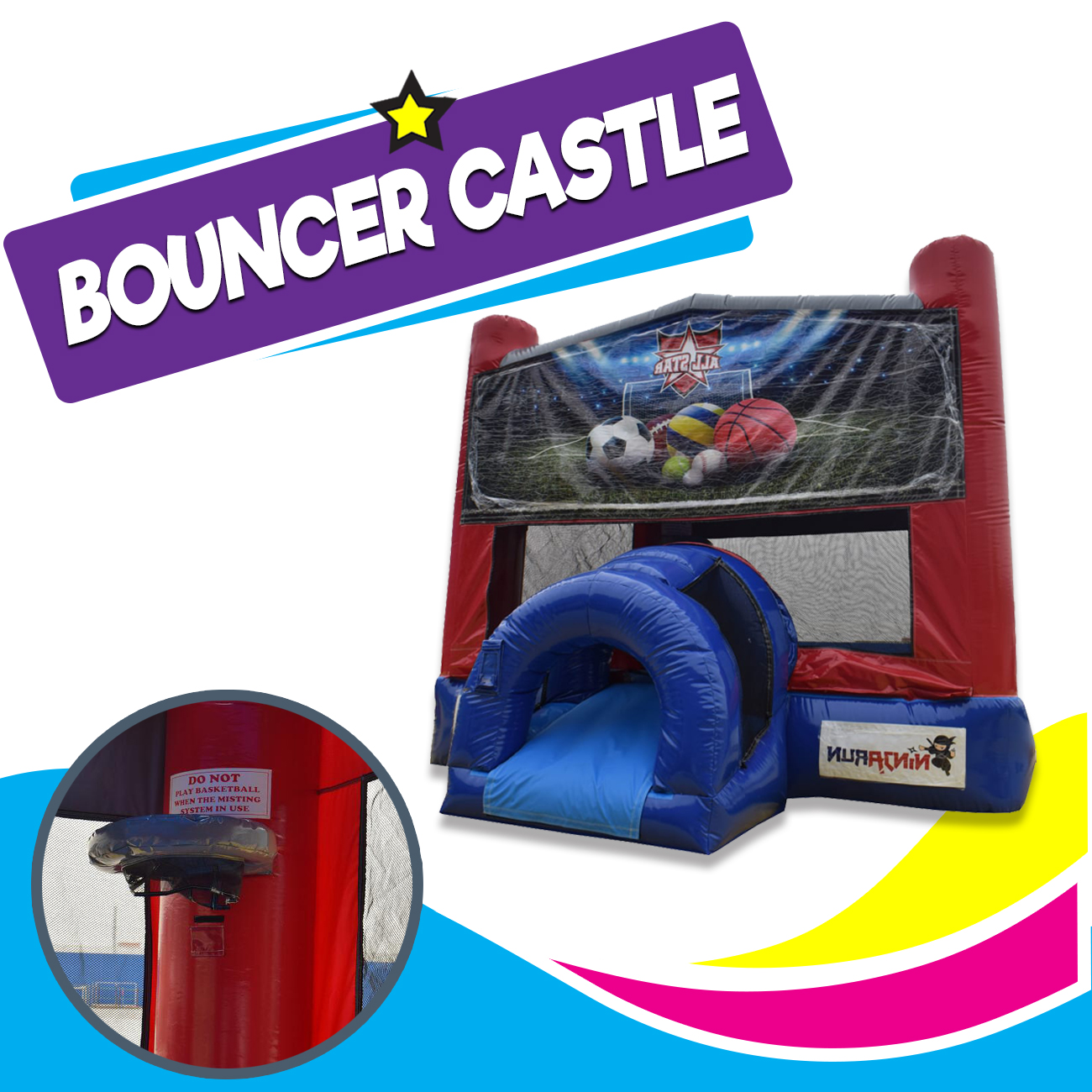 Ninja Jumping Castle Hire Adelaide
