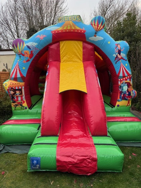 15ft x 12ft Circus Contoured Front Slide - Bouncy Castle Hire in Birmingham Solihull | Bouncing ...