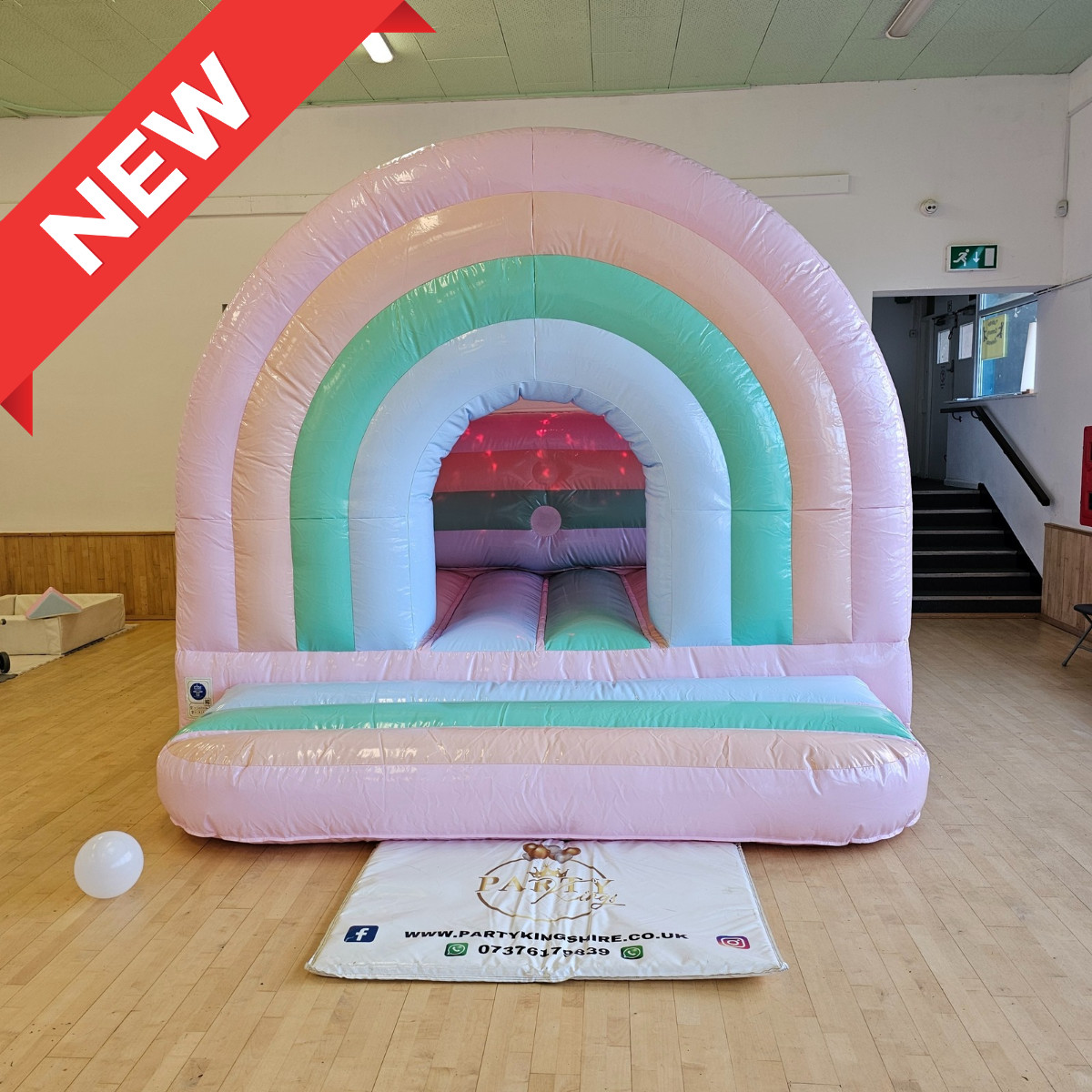 Pastel Pink Bouncy Castle Hire Huddersfield - Party Kings Hire