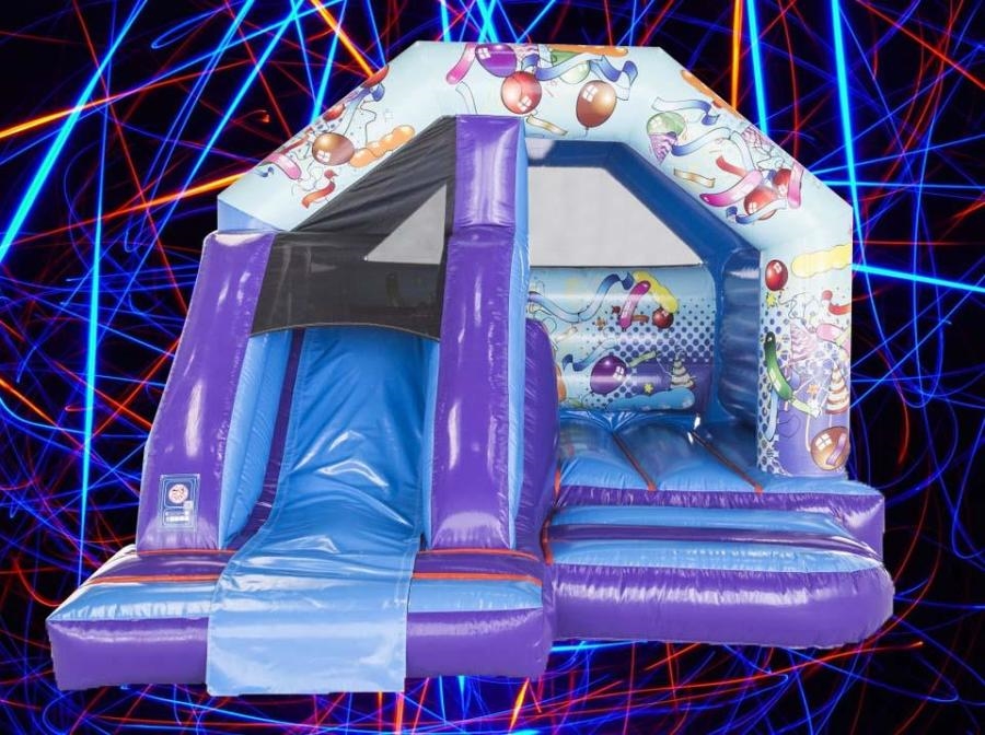 Party Front Slide Bouncy Castle Hire | Sheffield, Rotherham & Doncaste
