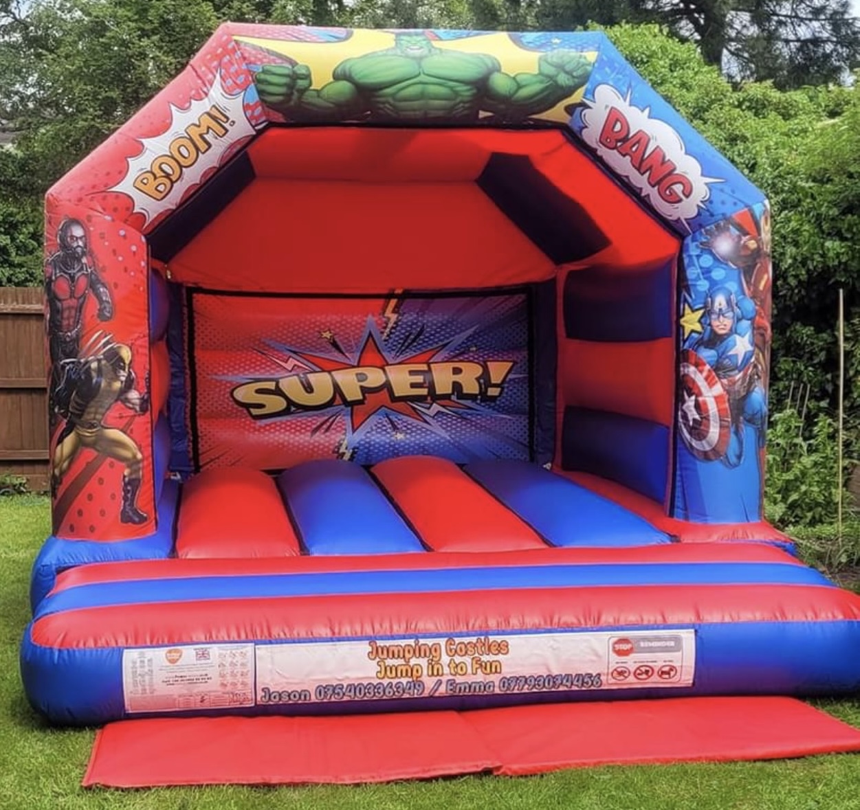 Superhero boom 💥 - Hire in Stevenage | C&O bouncy castle