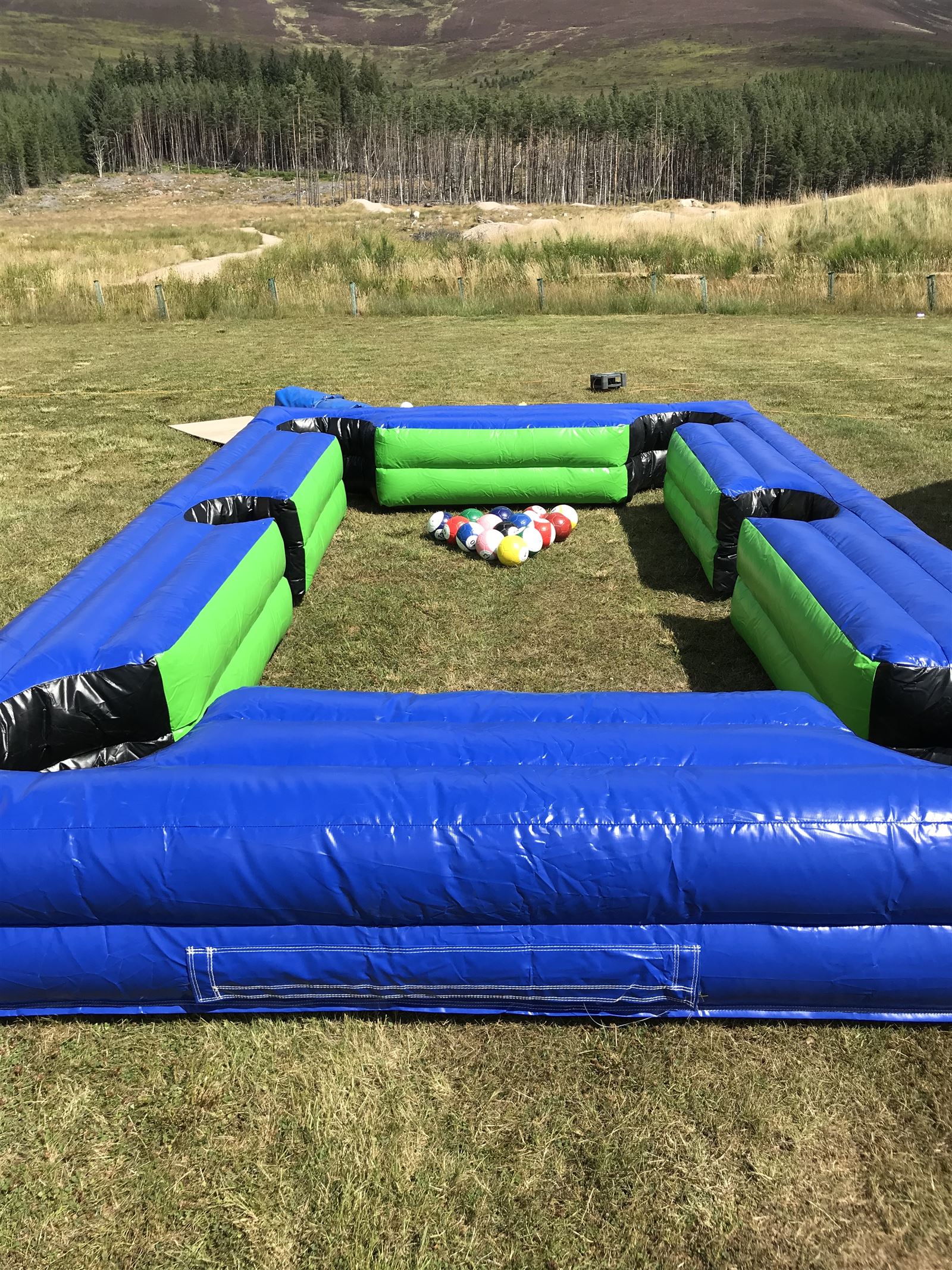 Giant Inflatable Pool Table - Hire in Edinburgh, East Lothian, West ...