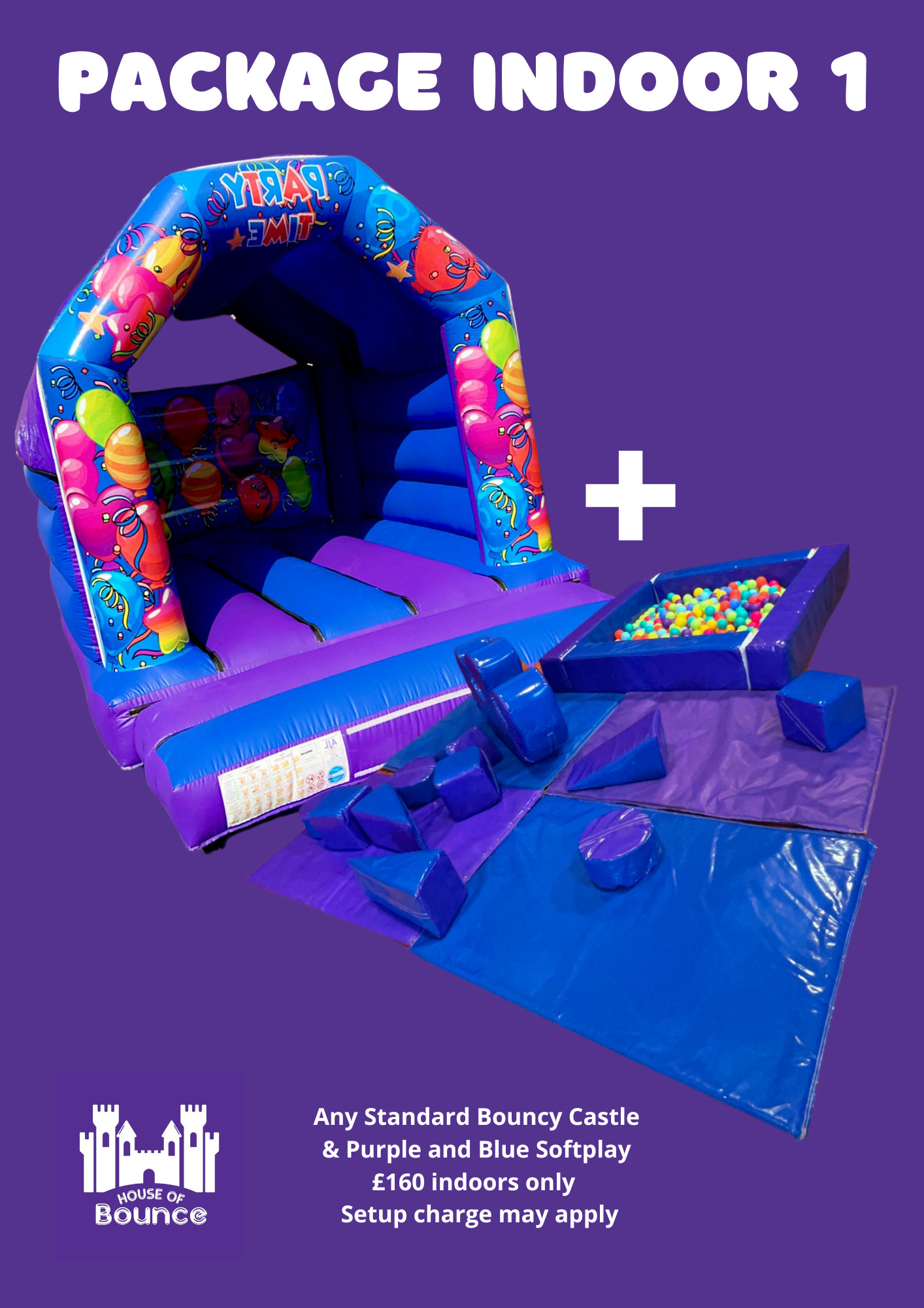 Indoor Package 1 - Hire in Stirling | House of bounce