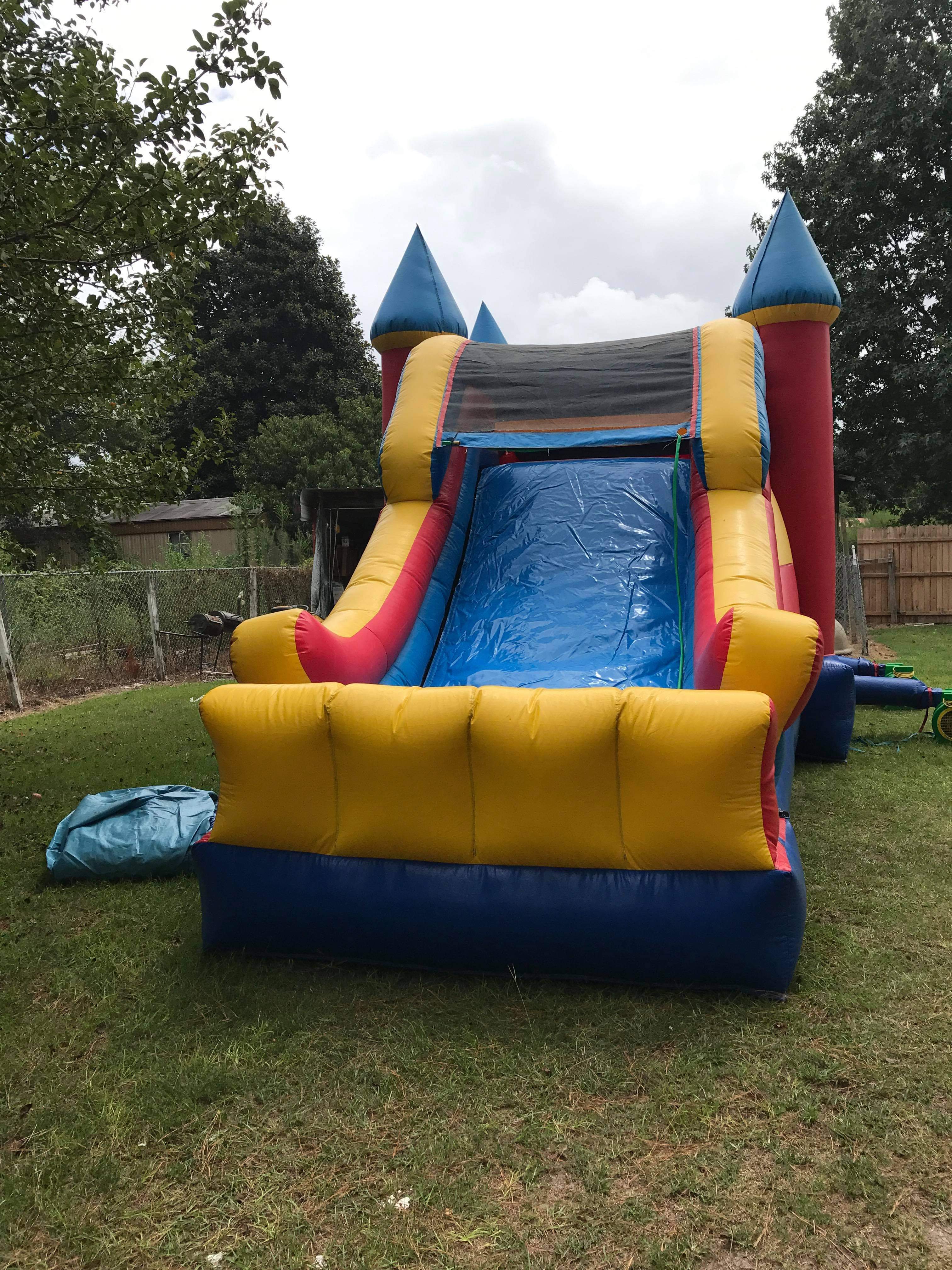 Red and Blue Bounce House 4 in 1 Combo with pool - Party Rentals in ...