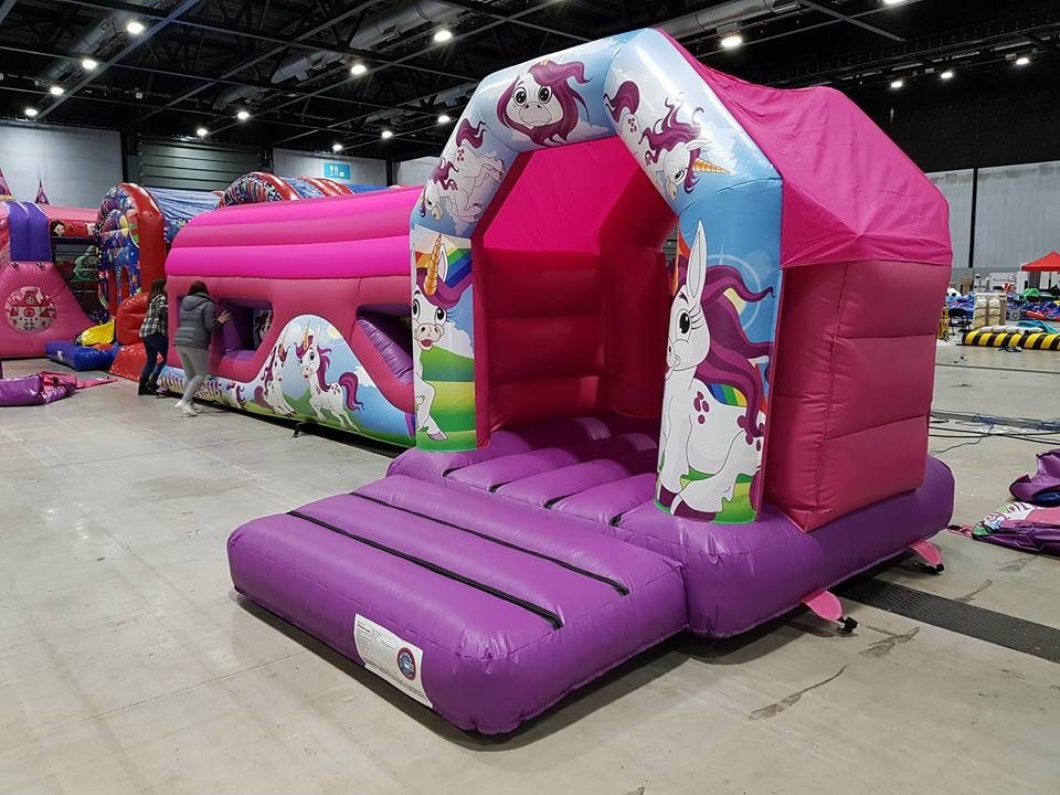 8x11ft Junior A-Frame Bouncy Castle – Unicorn Theme