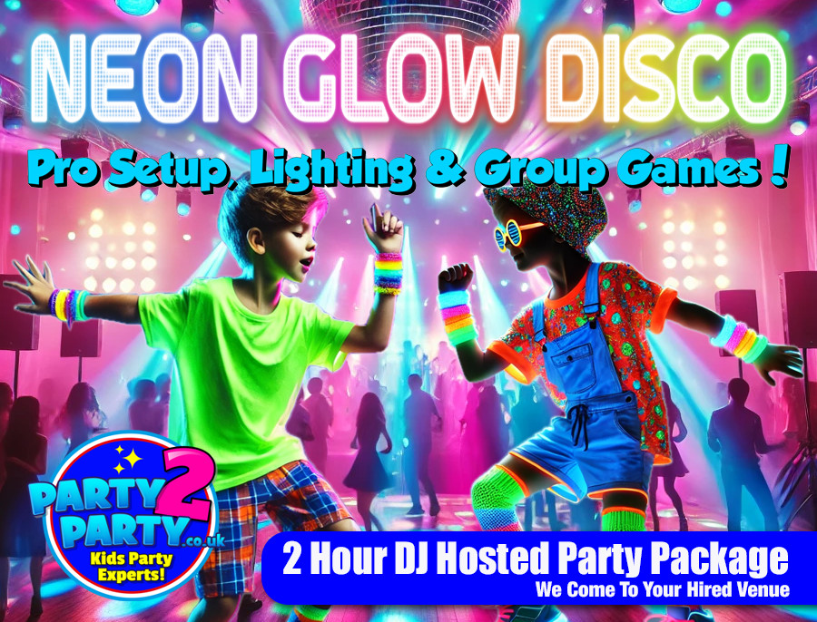 Neon UV Glow In The Dark Disco Party Package | East Midlands Coverage