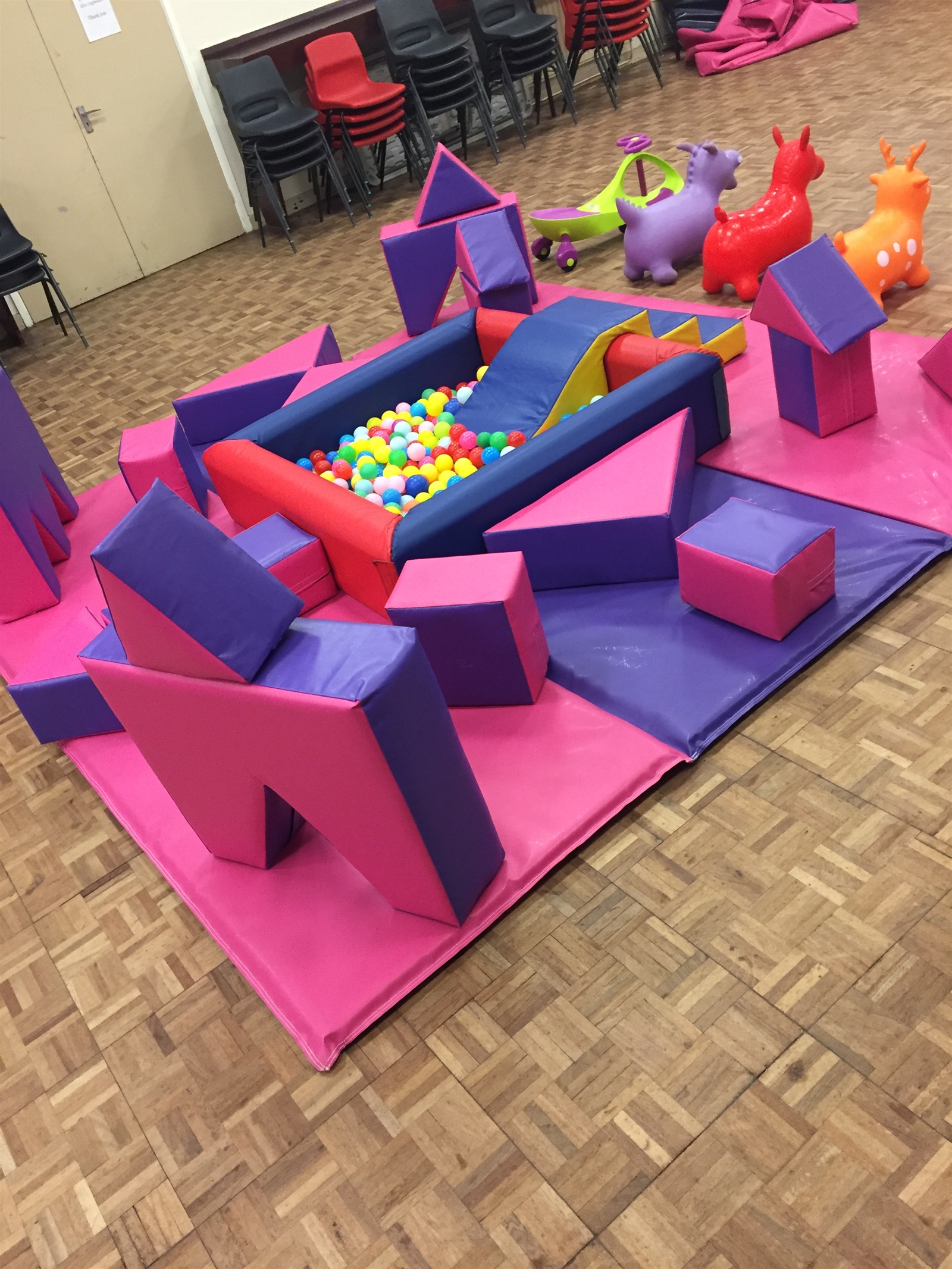 Pink Soft Play Set - Soft Play, Hot Tubs, Party Games & Bouncy Castle ...
