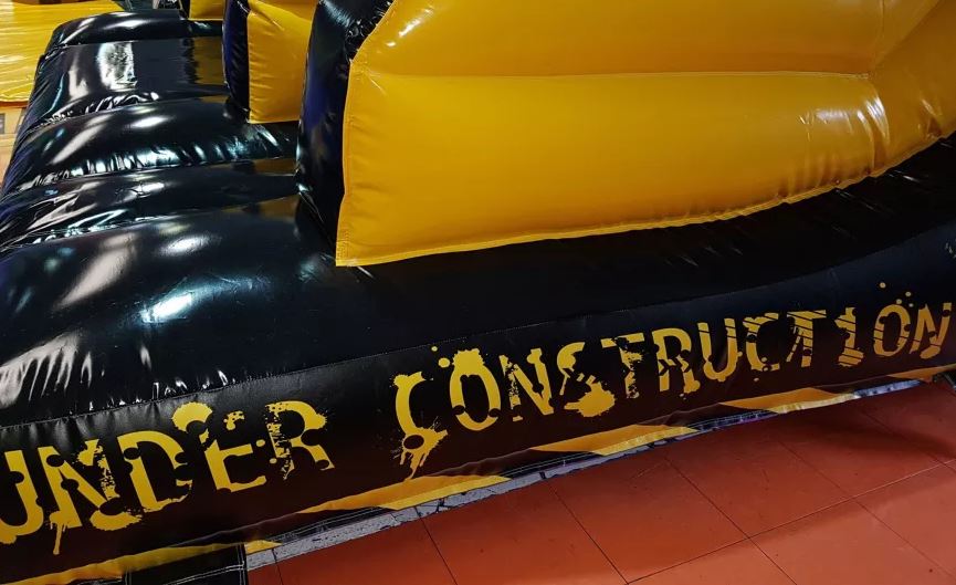 Digger themed Inflatable Slide 14ft High - Bouncy Castle Hire in Kent ...