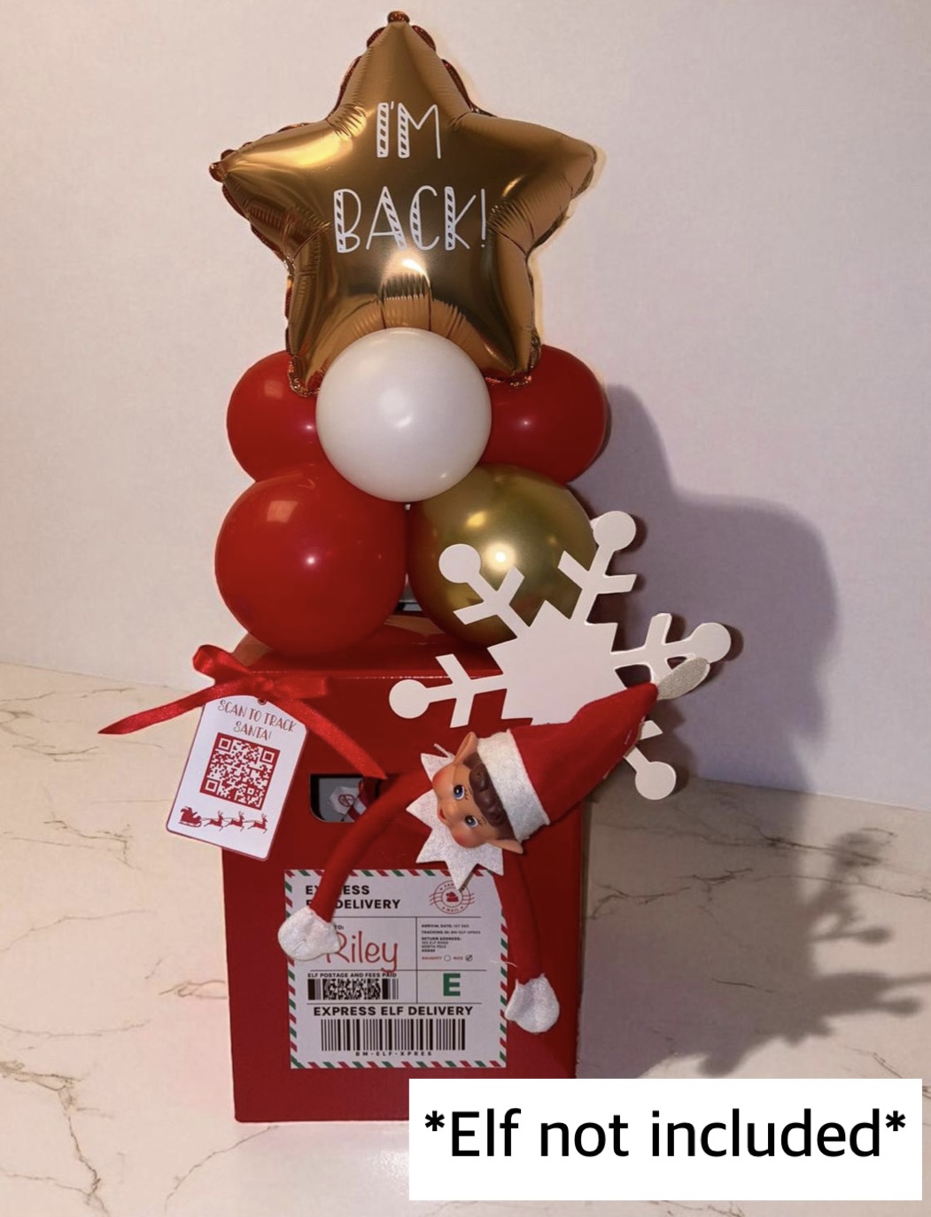 Elf Arrival Post Box - (ELF NOT INCLUDED) - Hire, Balloon Displays ...