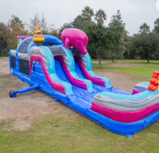 20ft Dual Lane Water Slides, 18ft Dual Lane Water Slides