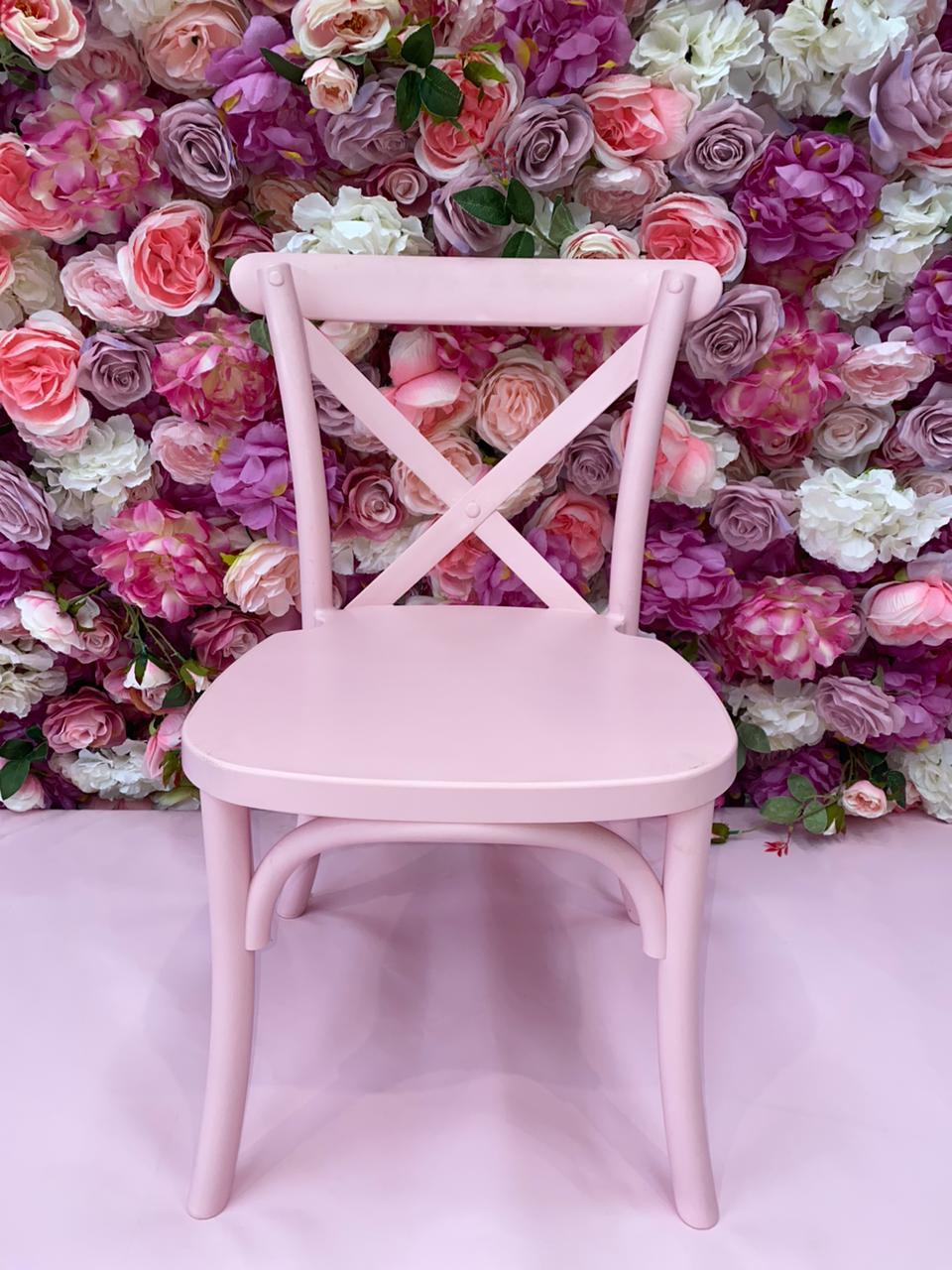 Children’s Pink Cross Back Chair Hire