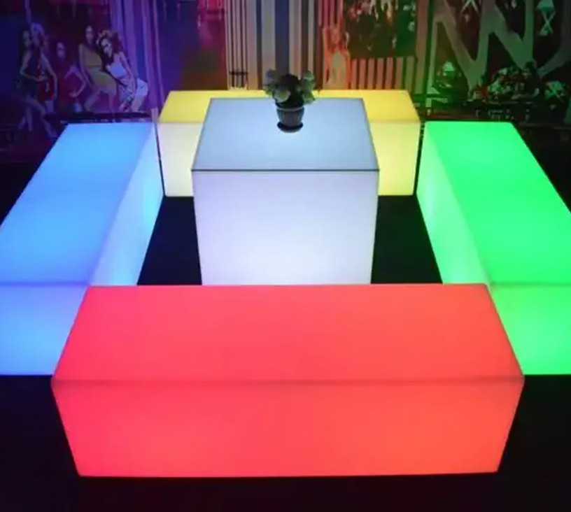 LED Long Stools - Event Entertainment in London | We Love Occasions