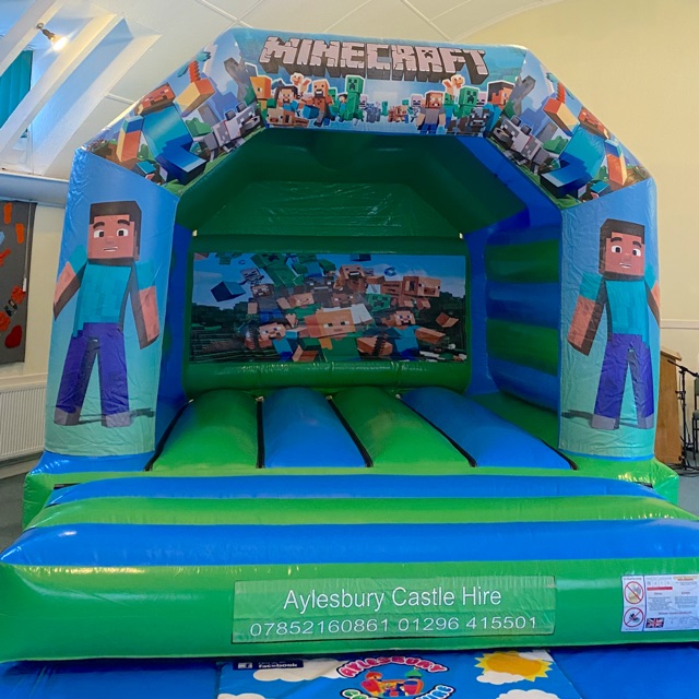 12.5ft x 15.5ft Minecraft Themed Bouncy Castle - Best Bouncy Castle ...