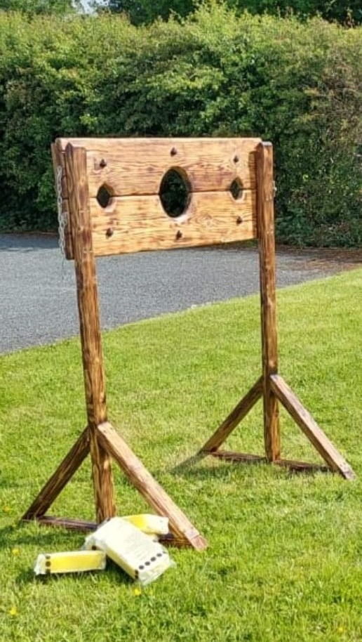 Medieval Stocks - Hire in Stoke On Trent | DM Bouncy Castle Hire