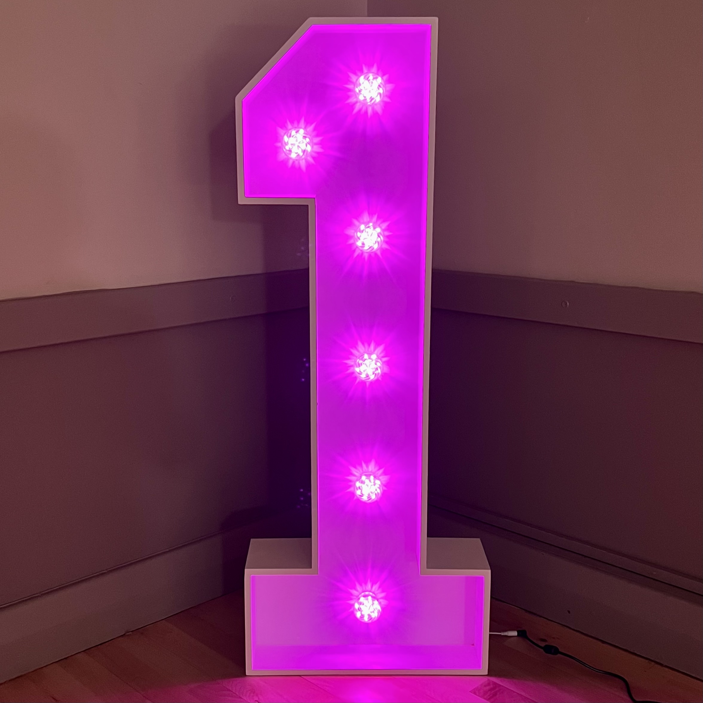 Light-Up LED Number 1 - Bouncy Castle Hire in Crowborough, Tunbridge ...