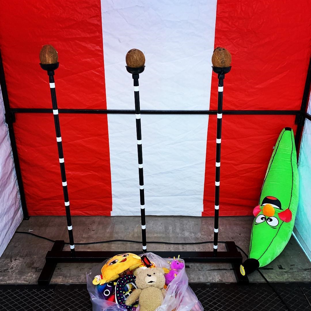 Coconut Shy Side Stall | Funfair Game Hire | We Are Tricycle UK