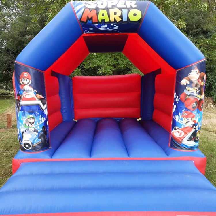 Mario Blue + Red Bouncy Castle - Inflatable, Bouncy Castle ...