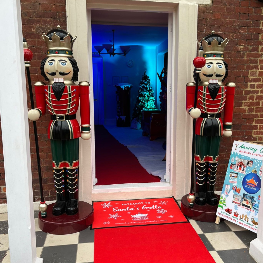 Red Nutcracker King with Sceptre Hire - Inflatable, Bouncy Castle ...