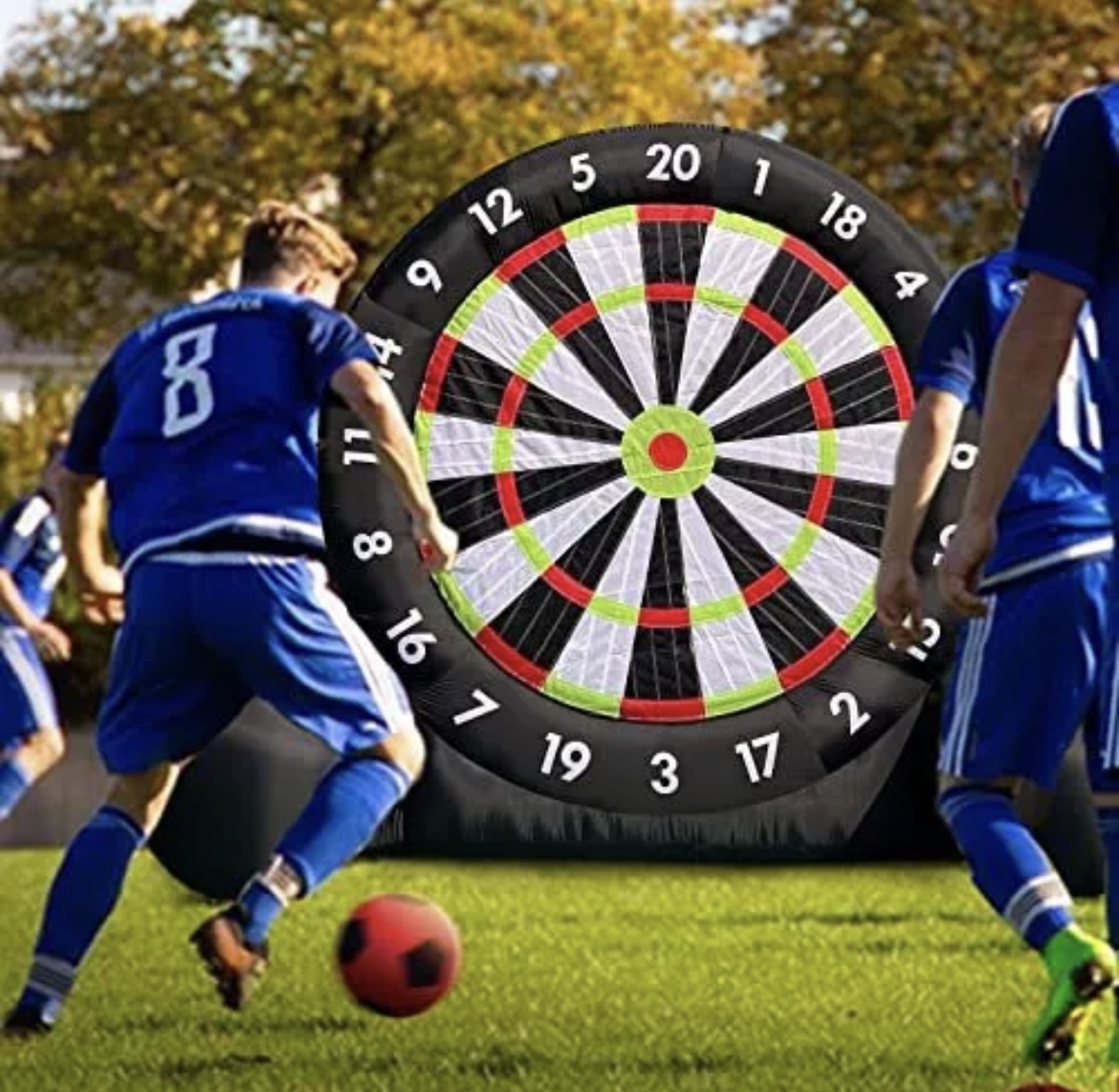 Inflatable dart board with footballs - Bouncy Castle Hire in Southam ...