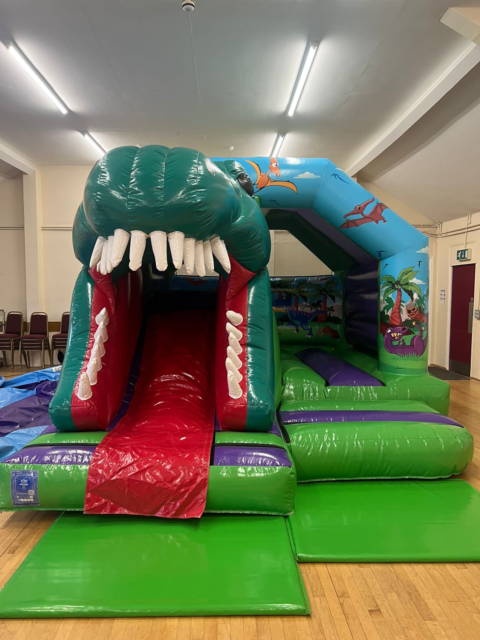 3D Dinosaur Castle with Slide - Bouncy Castle Hire in Bromley Croydon ...