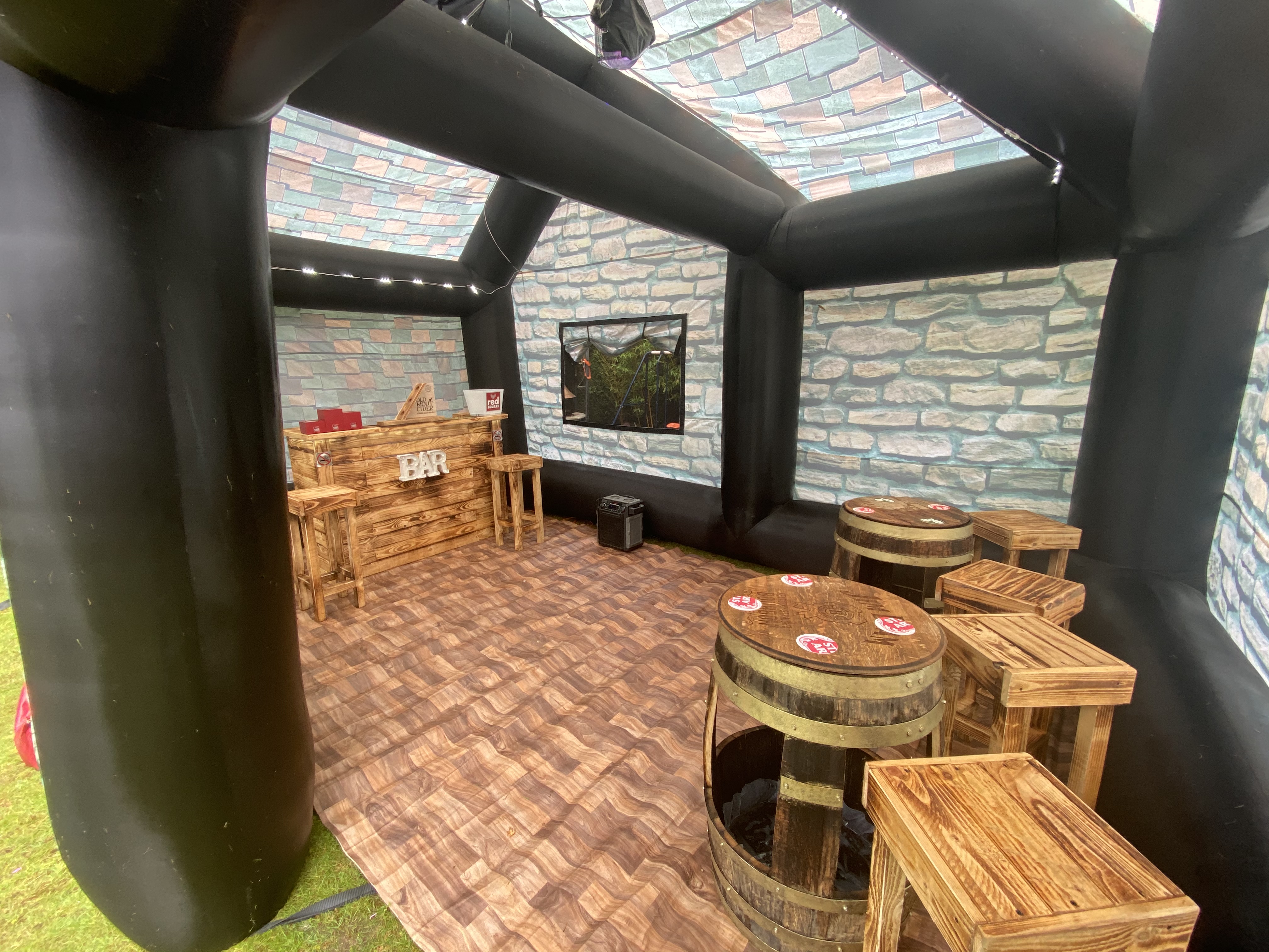 Large inflatable pub - inflatable pubs tiki bars and gazebos in Hull ...