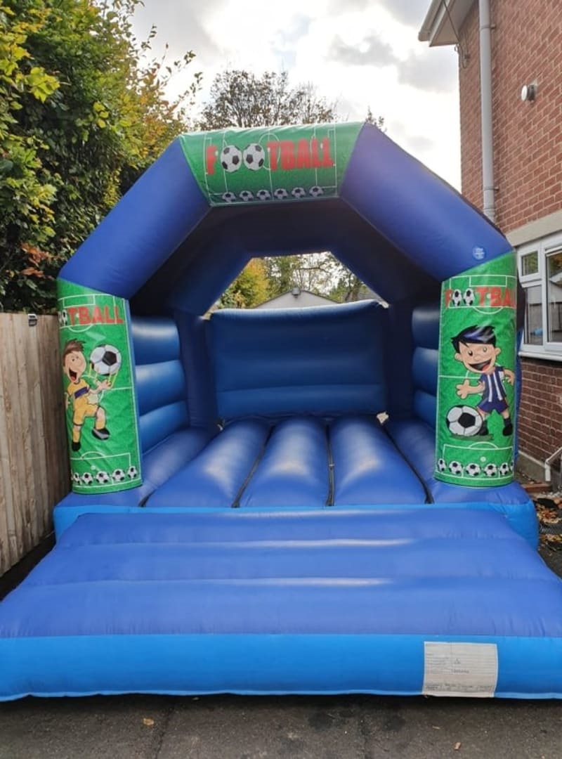 Bounce any hire will Support the football bouncy castle