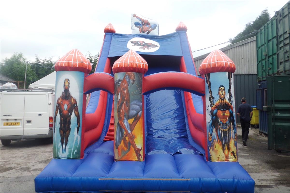 super hero slide - Bouncy Castle & Inflatables Hire in Manchester ...