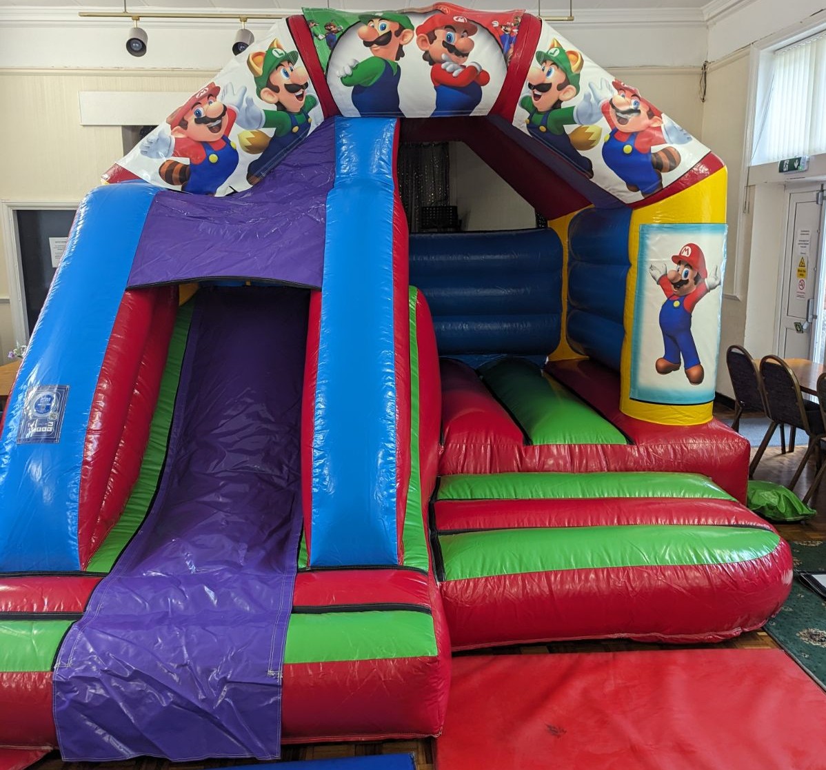 Mario Front Slide Bouncy Castle - Bouncy Castle Inflatable Hire in ...