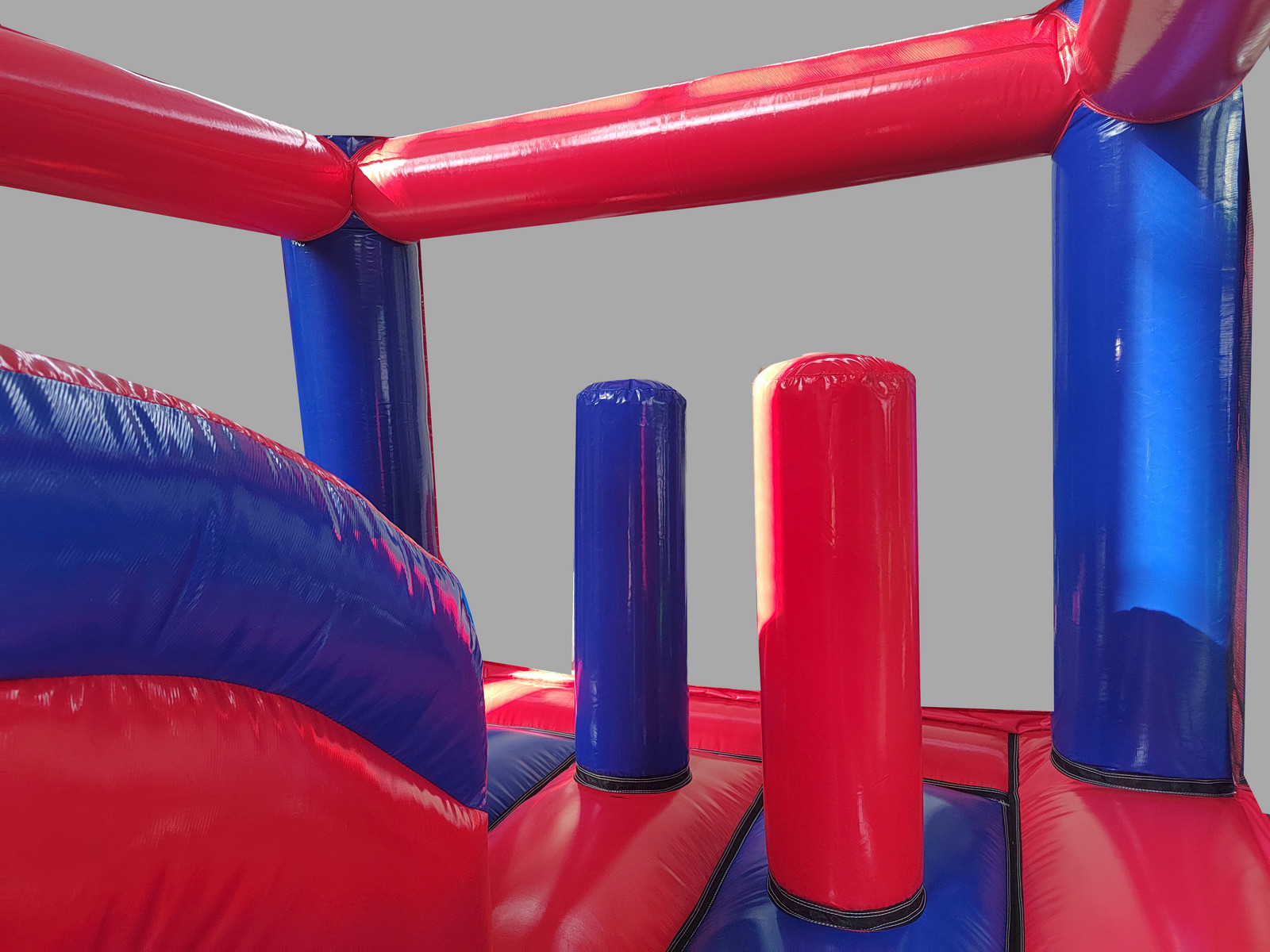 BBOL-245 - 11x16x9ft - Netted Mini Bouncer Combo (Red & Blue Velcro ...