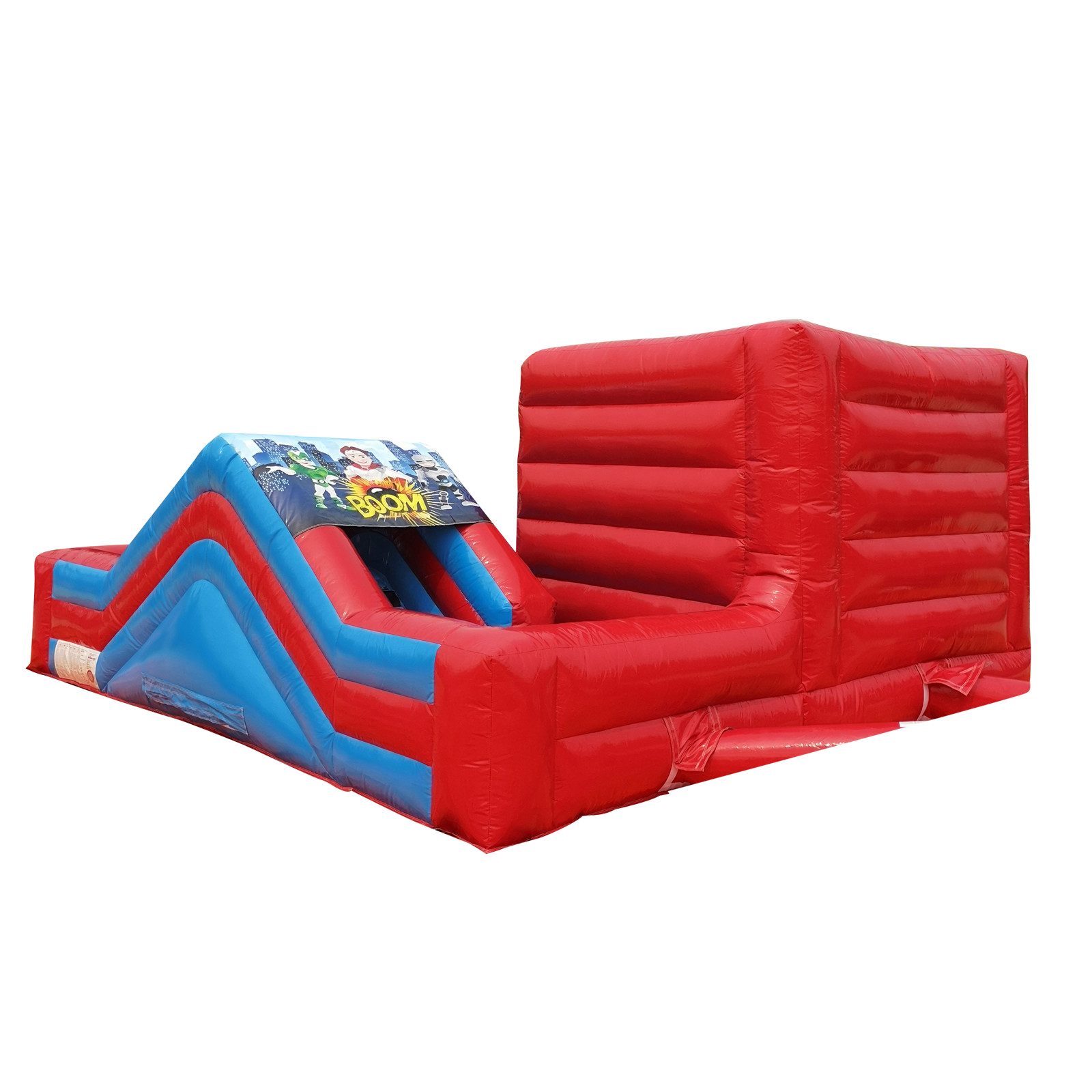 BBOL-116 - 15x15x6.5ft - Playpark - (Red & Light Blue Hero) - Bouncy ...