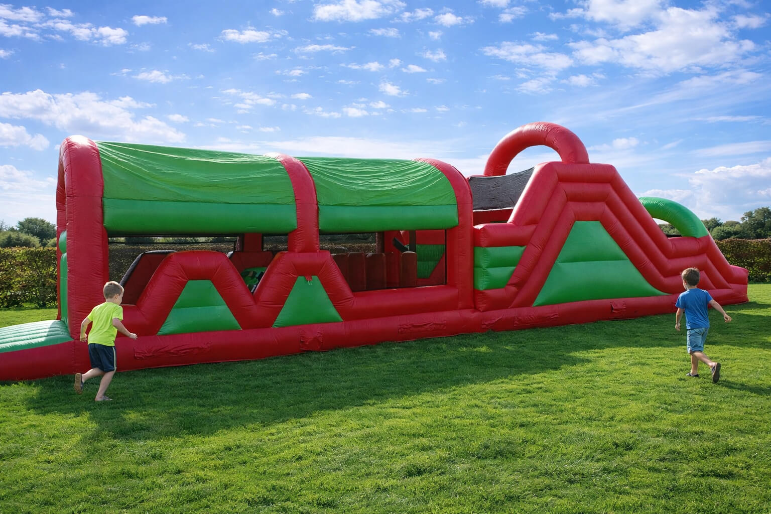 45ft Adrenaline Obstacle Course with 7ft Slide | Ballinasloe Bouncy Ca