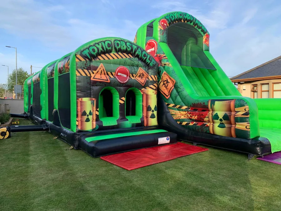 Massive Toxic Drop Obstacle / Assault Course With U - Turn