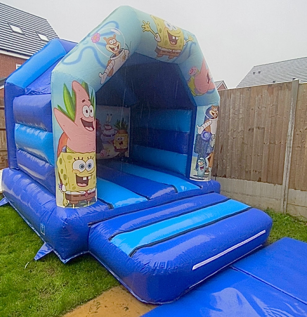 SpongeBob bouncy castle hire | Arnie's Castles | Stoke
