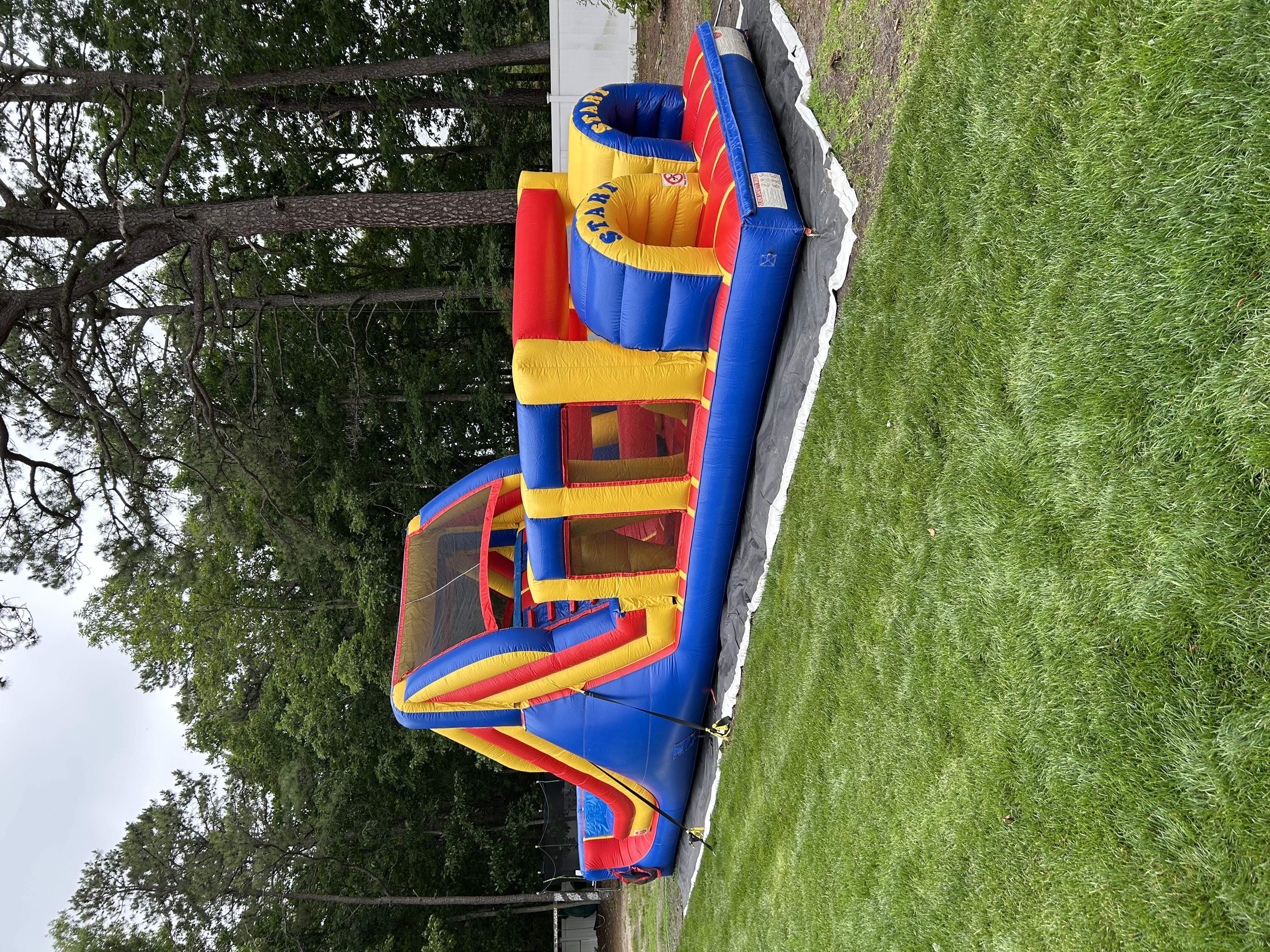 Experience the Thrill of a 40ft Obstacle Course and Water Slide Combo
