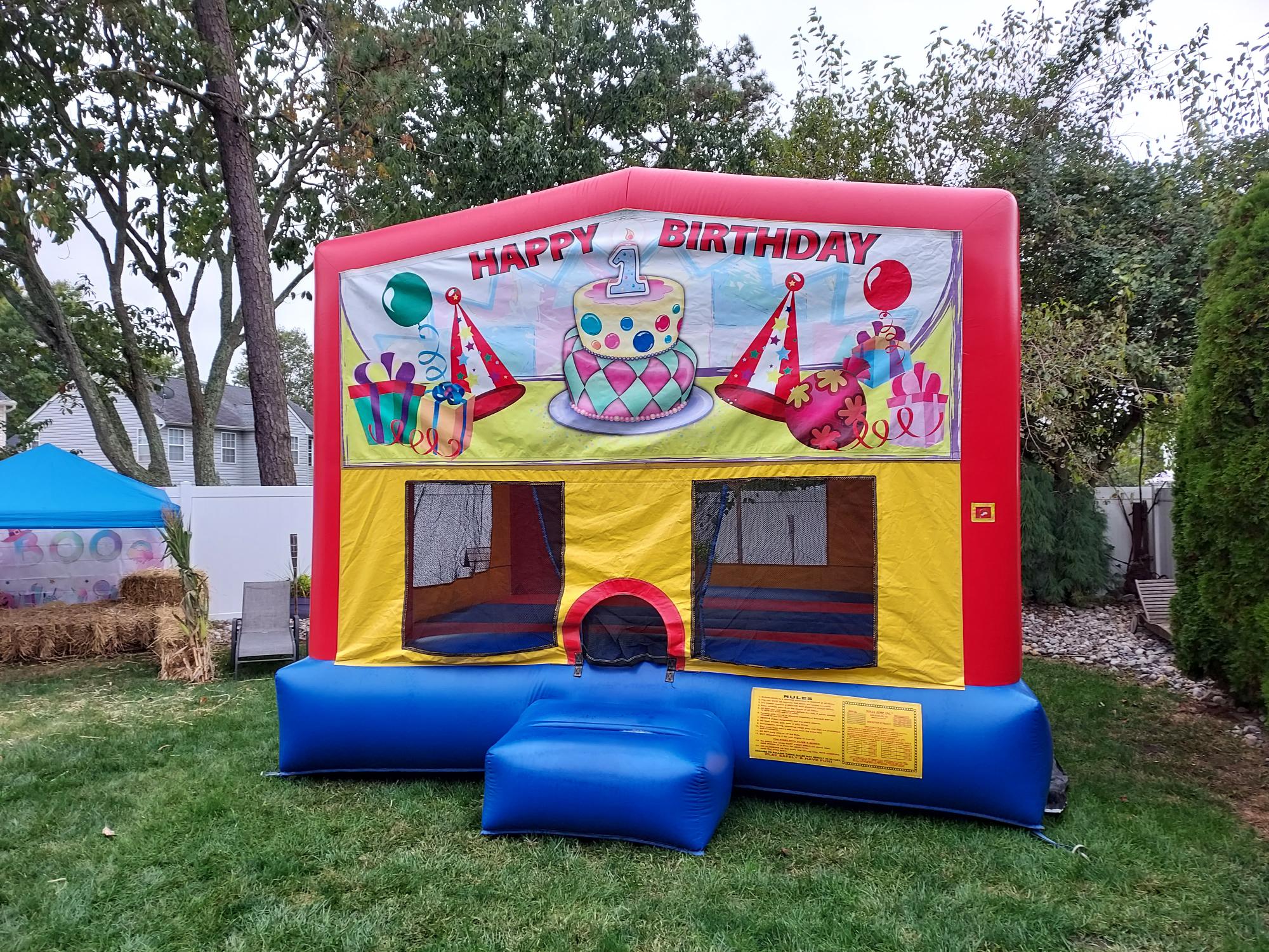 First Birthday Bounce House - Inflatable Adventures NJ