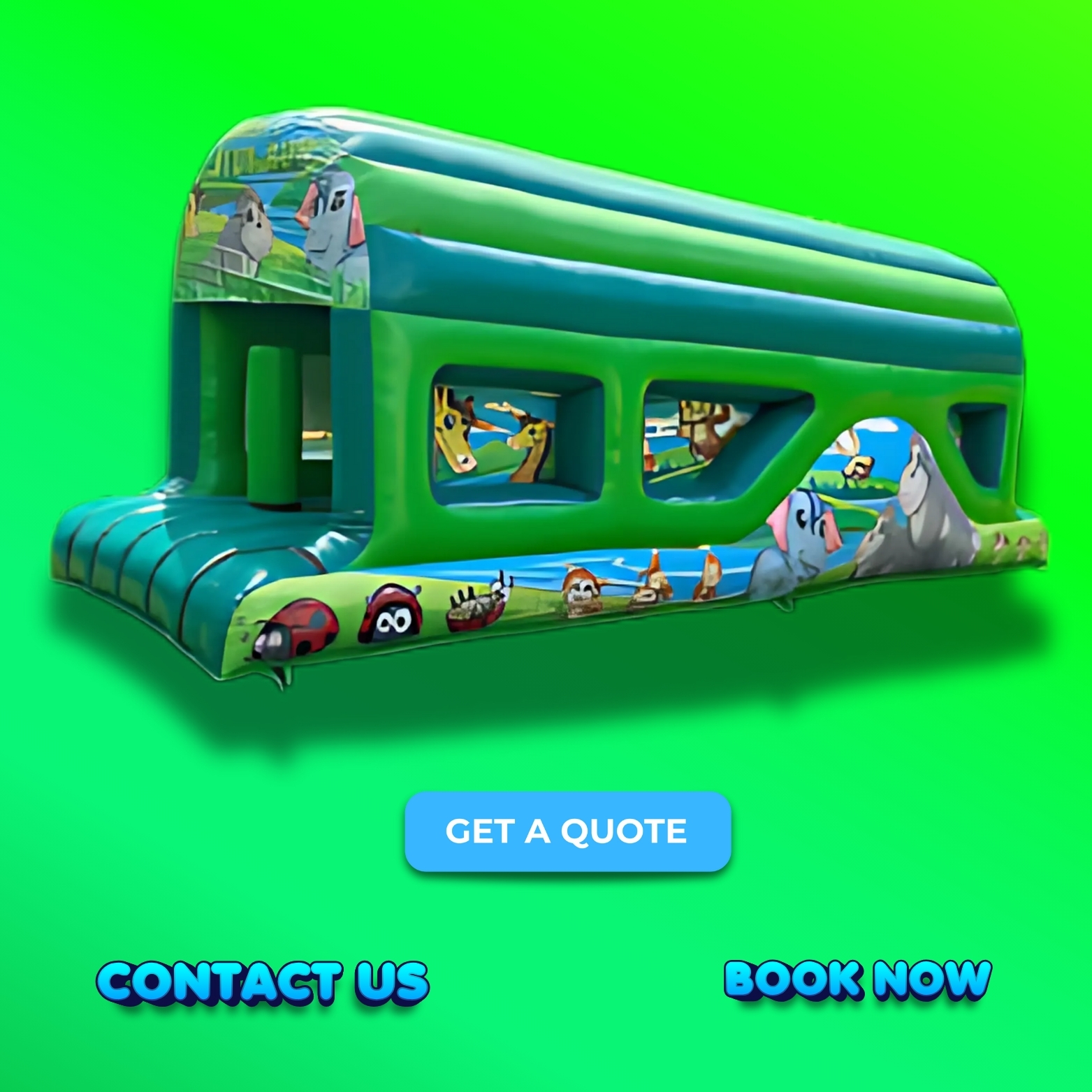 Jungle Fun Run Assault Course is the ultimate inflatable adventure,