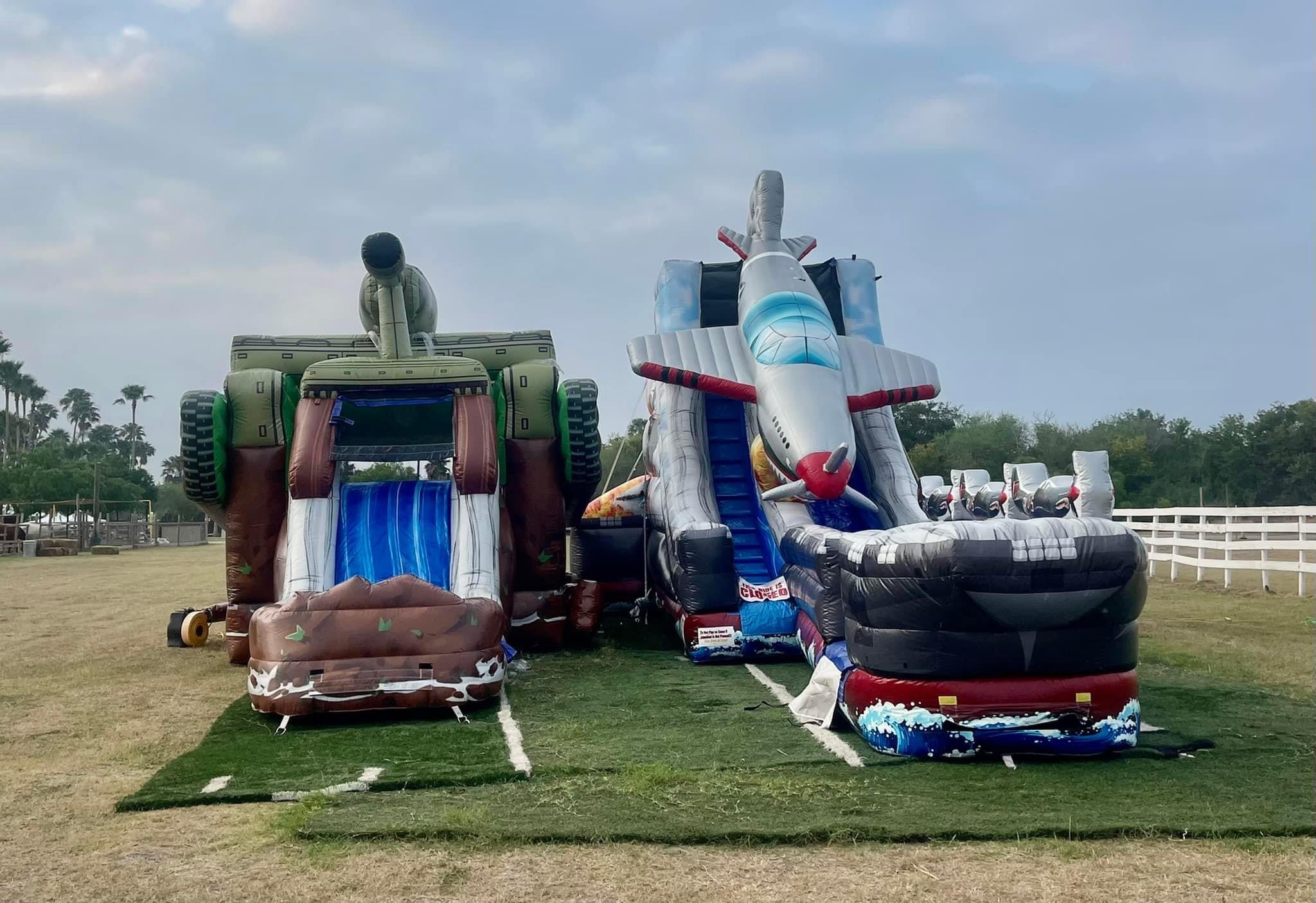 Airplane fighter jet top gun waterslide - party equipment rental ...