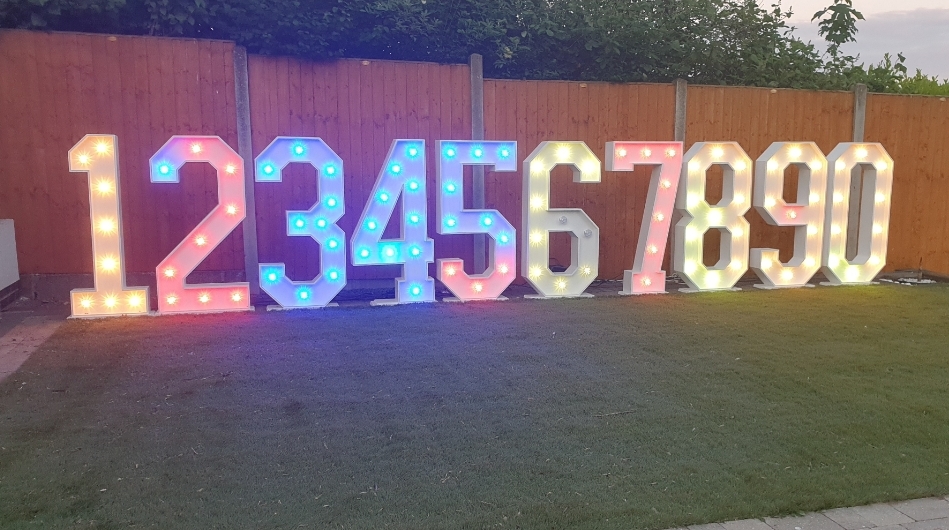 LED Number 3 - Bouncy Castle Hire, Disco Domes, Nightclubs, LED ...
