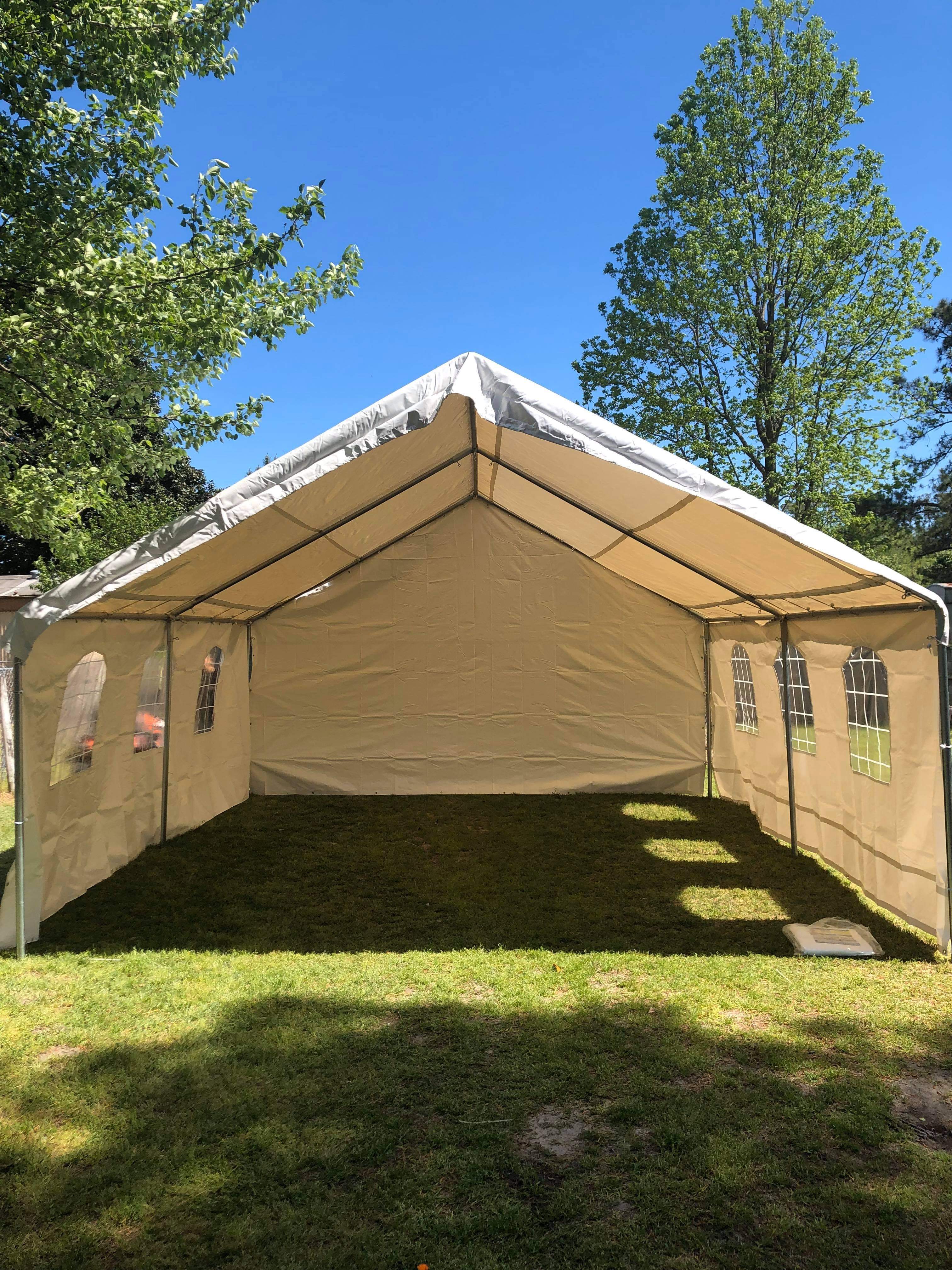 Rectangle Tent 20x20 - Party Rentals in Albertson | 252 Jumper Party Rental