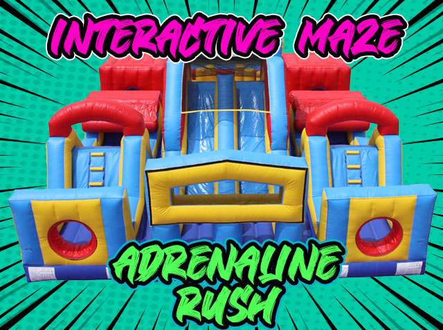 Adrenaline Rush Inflatable Maze Giant Obstacle Race AE Air Jumper