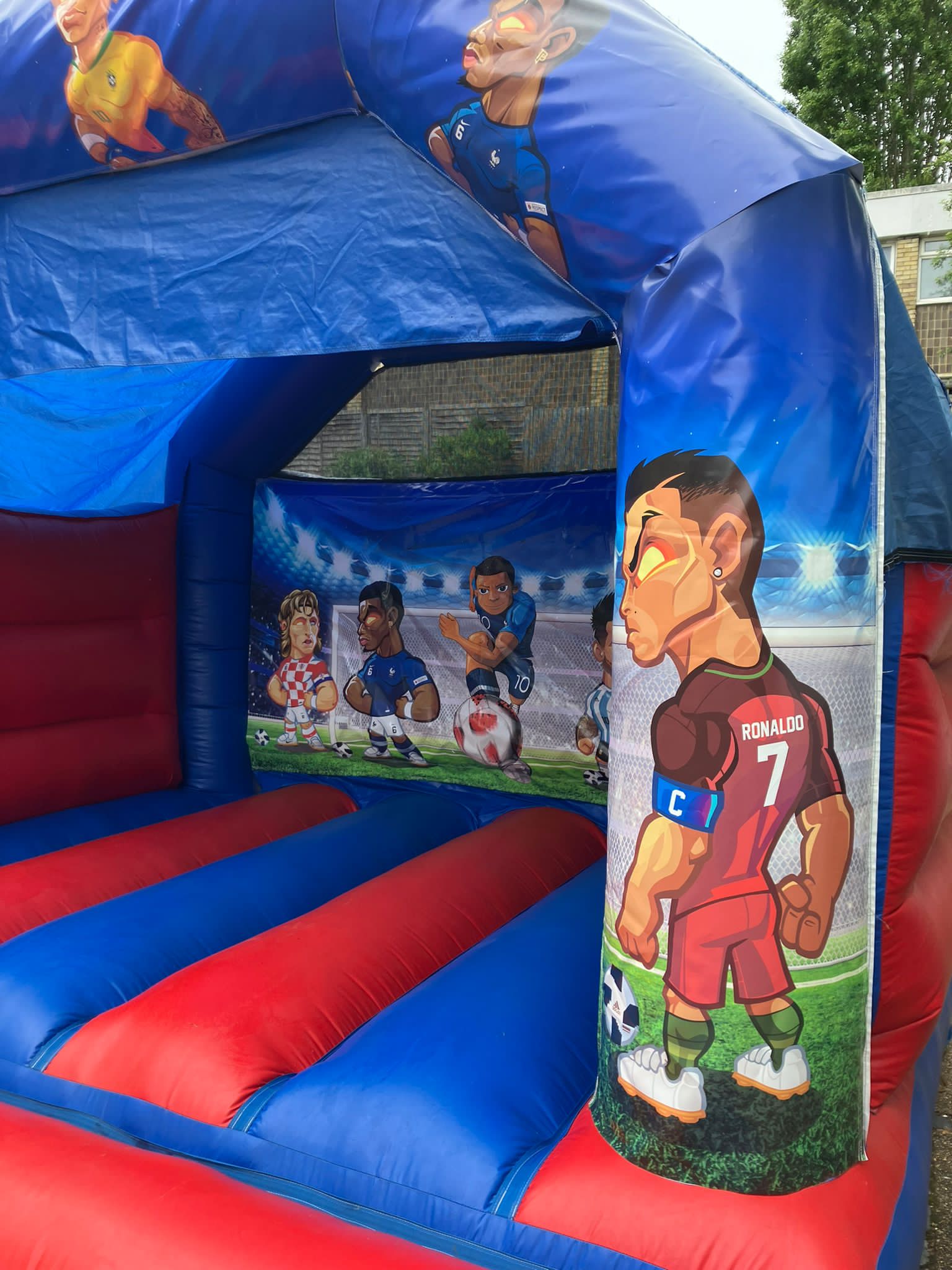 Football bouncy castle hire London