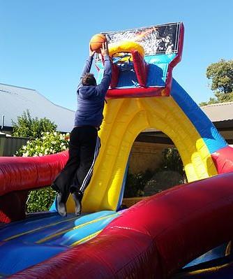 Slam Dunk- Interactive basketball inflatable hire Adelaide