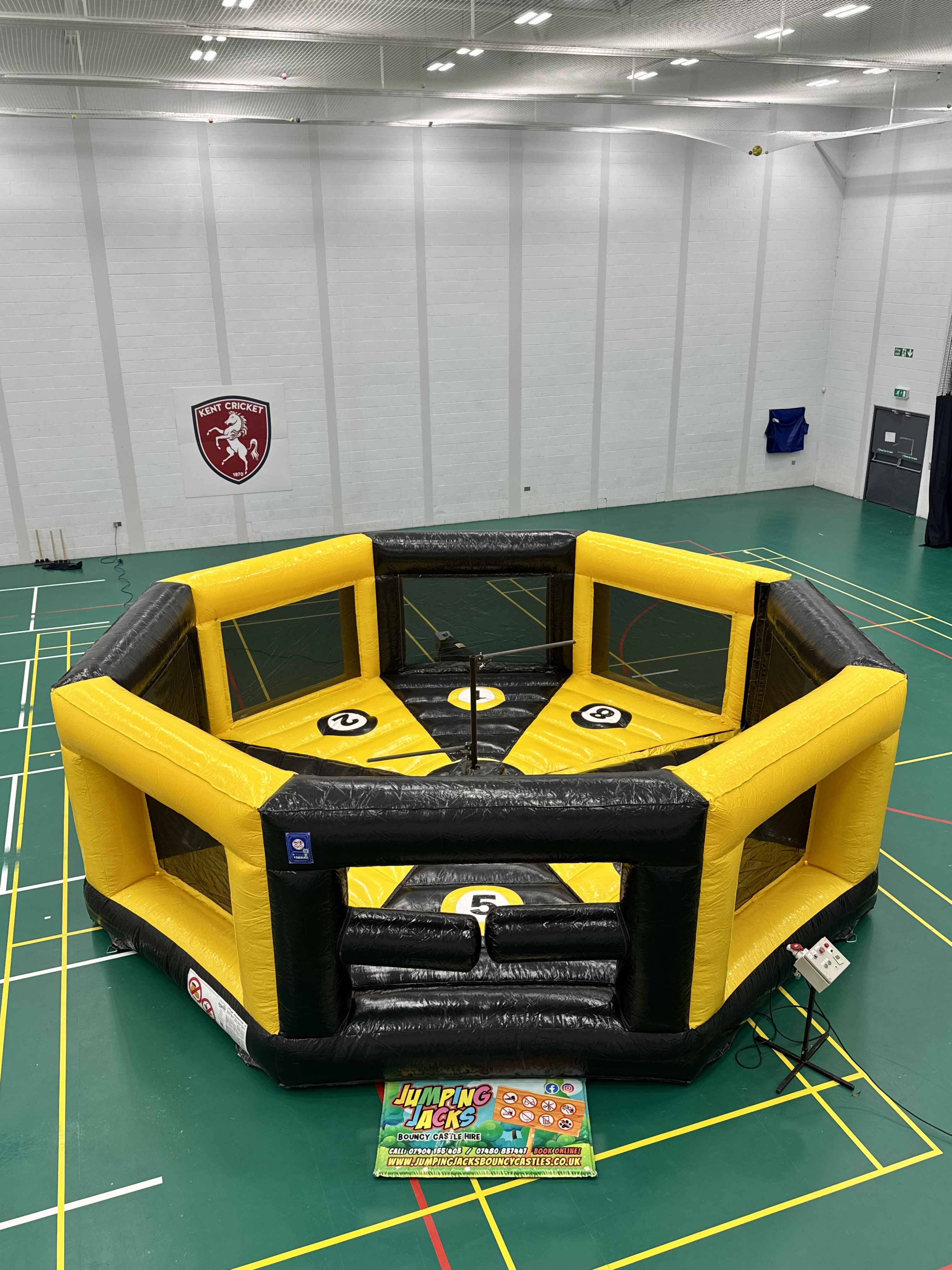 Last Man Standing (black & yellow) - Bouncy Castle Hire in Bromley ...