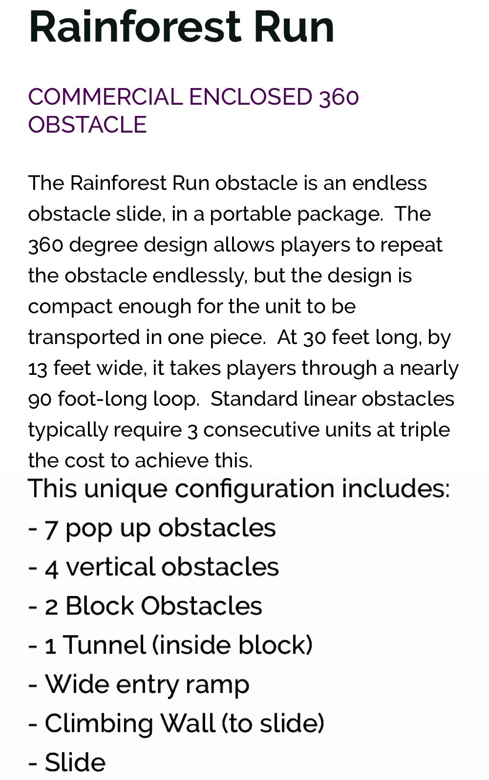 Rainforest Run Combo Obstacle Course - Best Inflatable Hire service in ...