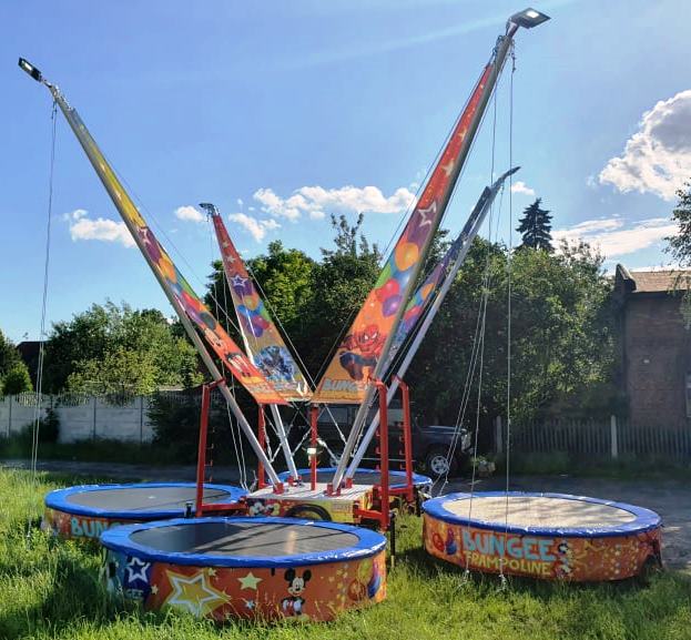 4 Round Bed Trailer Mounted Bungee Trampoline - Hire in Kilkenny ...