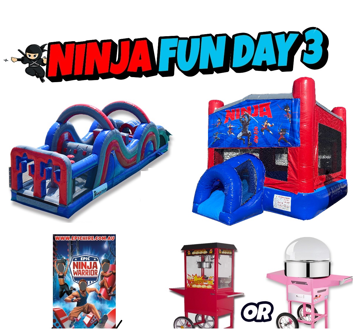 Largest range of Obstacle Course Hire SA