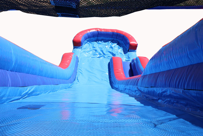 17' Pink Crown Waterslide Single Lane with Pool Red/Blue - Inflatable ...